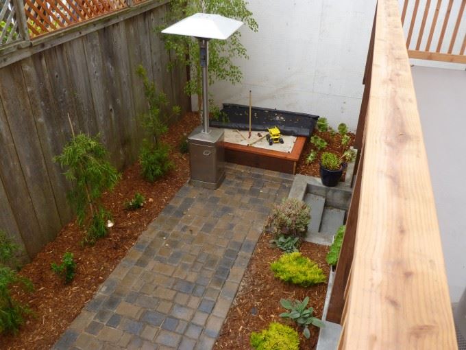 Terraced Patios and Hardwood Benches